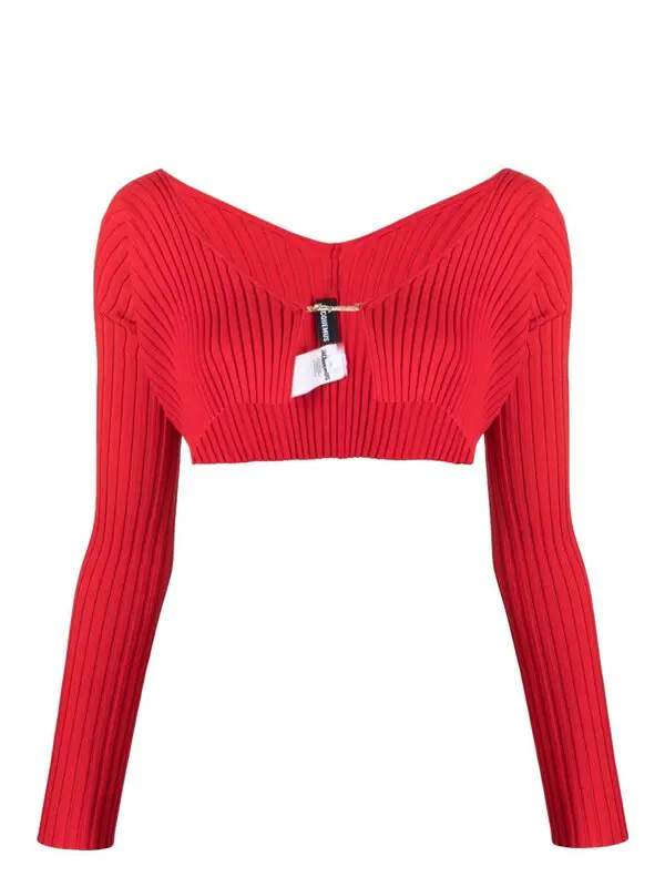 Jacquemus La Maille Pralu Cardigan - Red