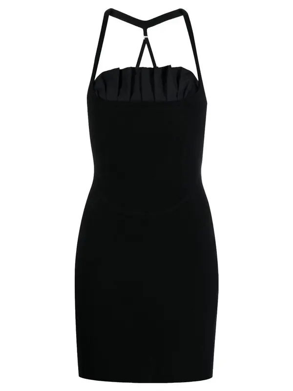 Jacquemus La Robe Maille Croissant Minidress - Black