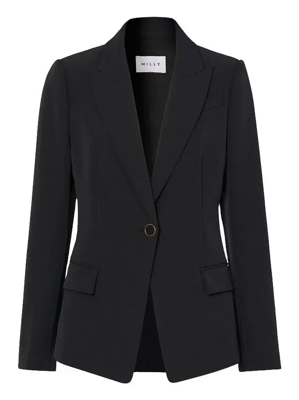 MILLY Avery Cady Blazer - Black