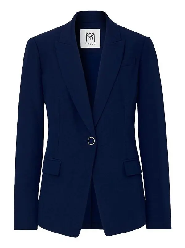 MILLY Avery Cady Blazer - Navy