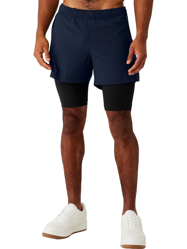 Alo Yoga 5" Revival 2-in-1 Short - Navy/black