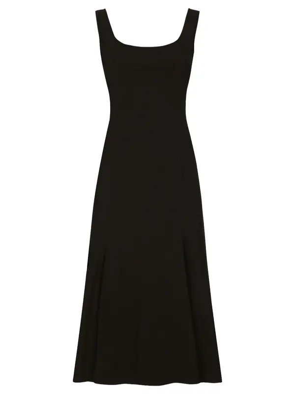 Dolce & Gabbana A-line Midi Dress - Black