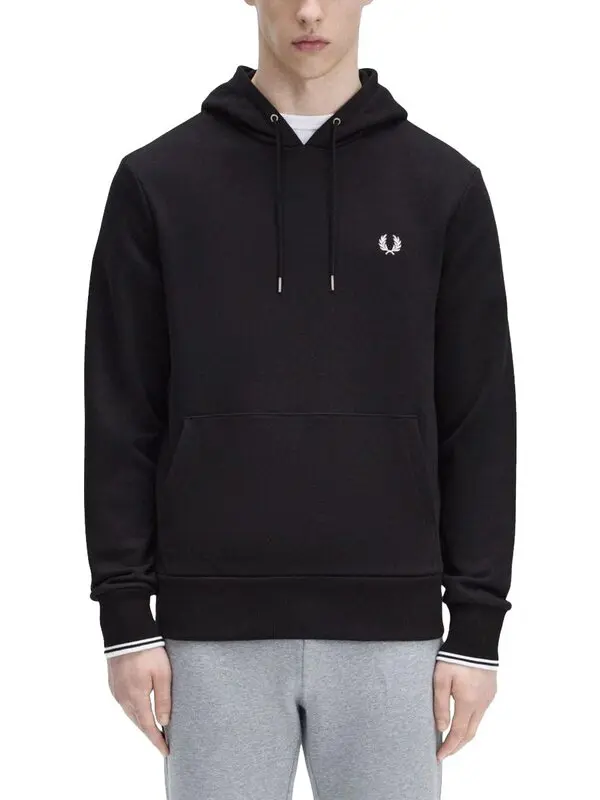 Fred Perry Hooded Sweatshirt - Black