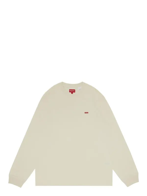 Supreme Small Box Long-sleeve Tee 'natural - Cream