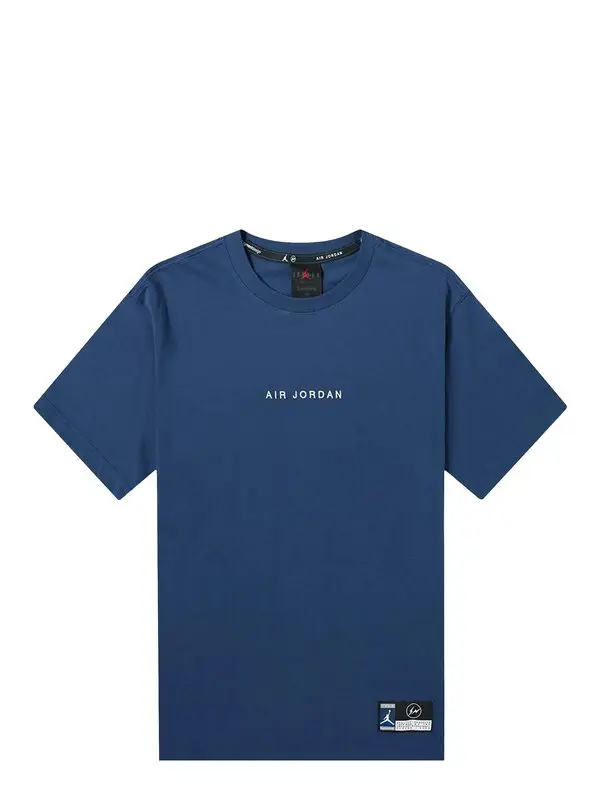JORDAN X Fragment T-shirt 'navy/sport Royal/white - Blue