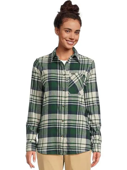 Columbia Calico Basin Flannel Long Sleeve Shirt - Green