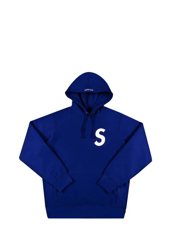 Supreme S Logo Hooded Sweatshirt - Blue