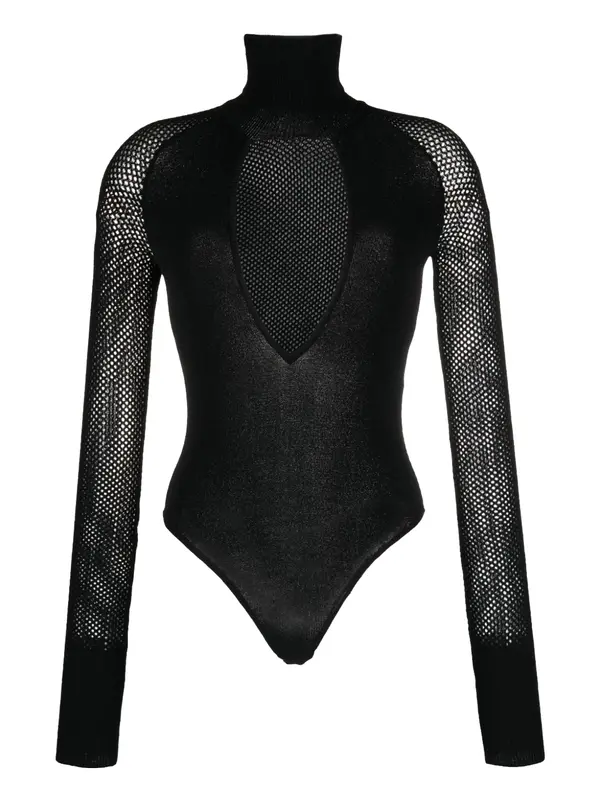 ALESSANDRO VIGILANTE Roll-neck Cut-out Body - Black