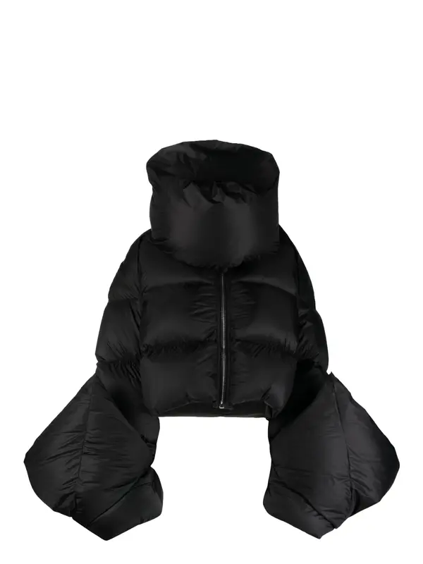 Rick Owens Babel Mountain Cropped Jacket - Black