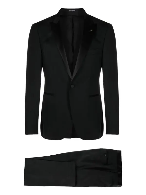 Tagliatore Single-breasted Virgin-wool Suit - Black