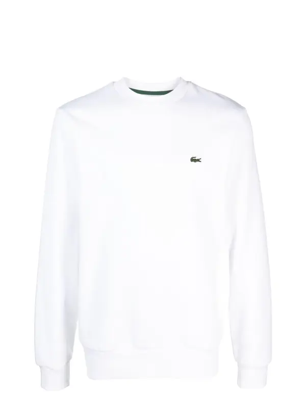 Lacoste Logo-embroidered Sweatshirt - White