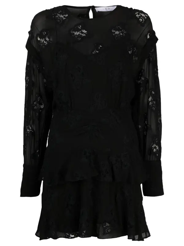 IRO PARIS Levoca Guipure-lace A-line Dress - Black