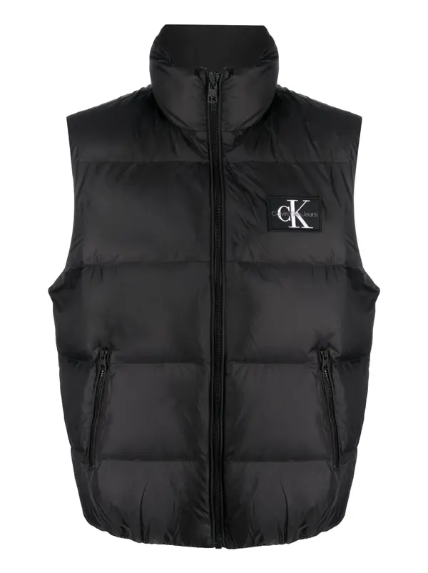 Calvin Klein Patch Padded Gilet - Black