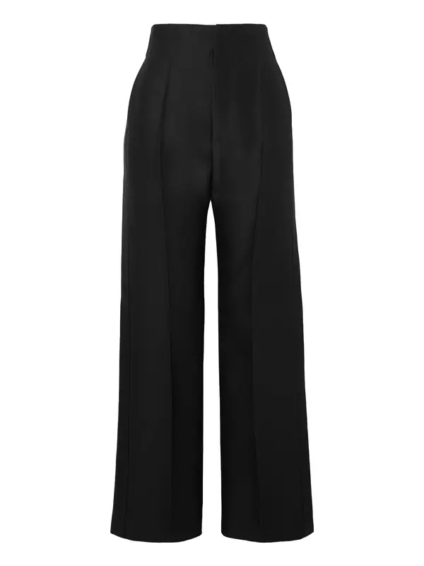 THE ROW Hector Straight-leg Pants - Black