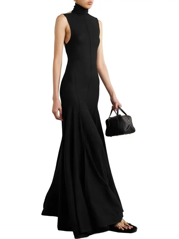 Khaite Romee Open-back Maxi Dress - Black