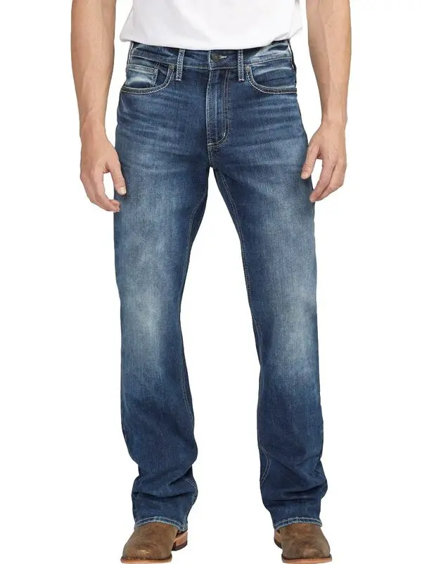 SILVER JEANS CO. Gordie Relaxed Fit Straight Leg Jeans - Indigo