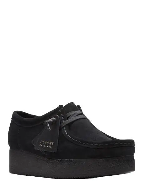 Clarks Wallacraft Bee Platform Driving Shoe - Black Sde