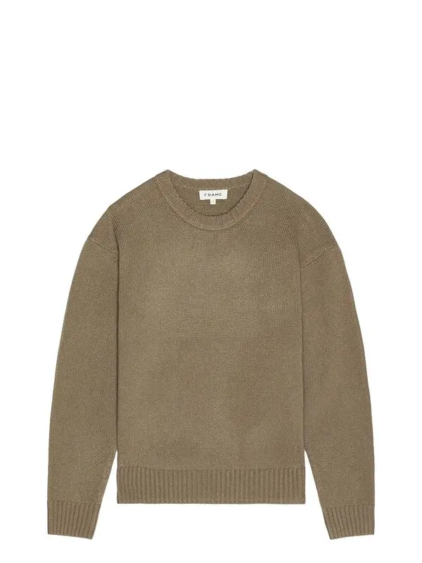 FRAME Cashmere Crewneck Sweater - Latte Brown