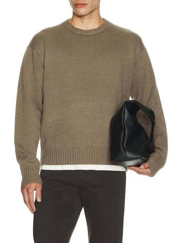 FRAME Cashmere Crewneck Sweater - Latte Brown