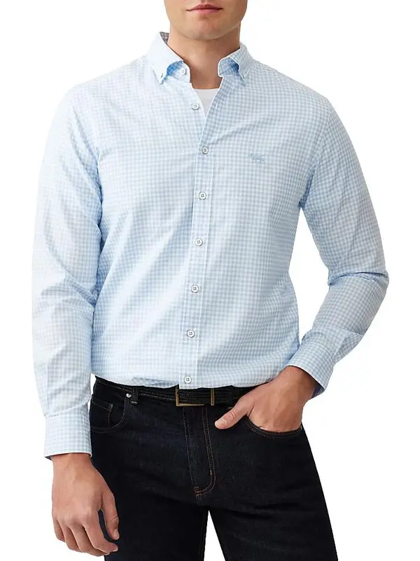 Rodd & Gunn Gunn Check Oxford Long Sleeve Slim Fit Shirt - Malibu