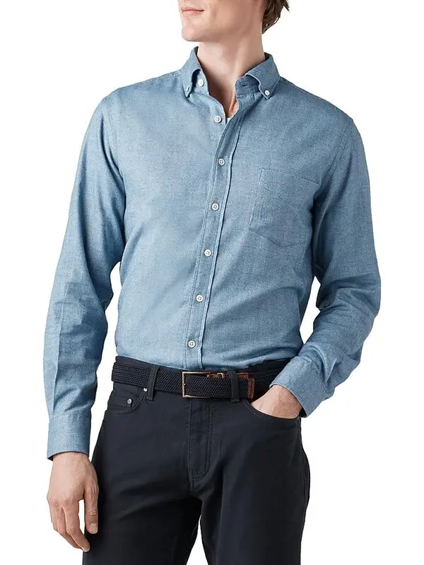 Rodd & Gunn Rodd And Gunn Barrhill Long Sleeve Slim Fit Shirt - Chambray