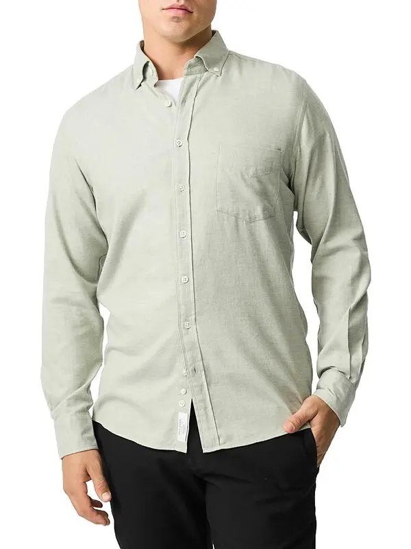 Rodd & Gunn Rodd And Gunn Barrhill Long Sleeve Slim Fit Shirt - Sage