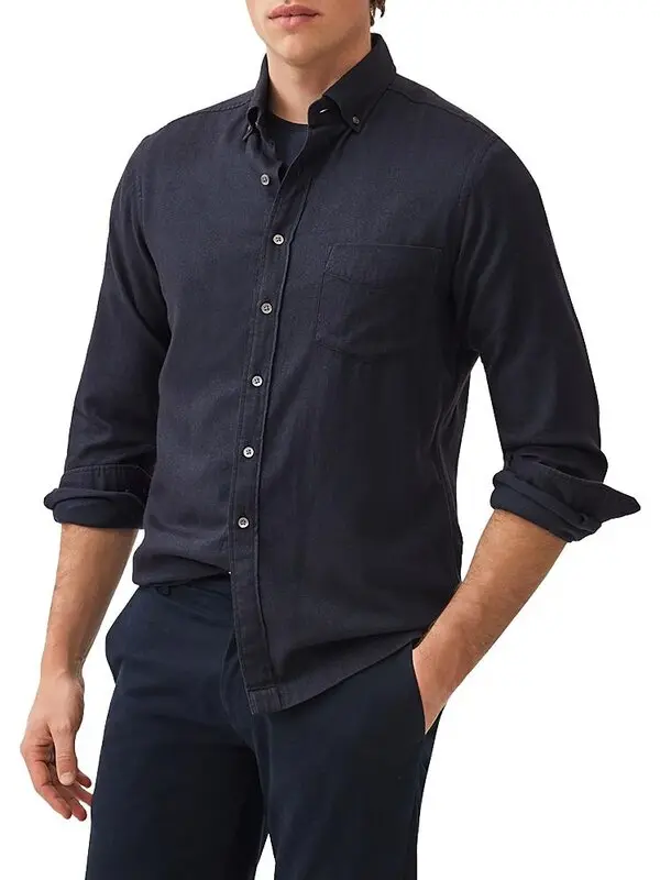 Rodd & Gunn Rodd And Gunn Barrhill Long Sleeve Slim Fit Shirt - Twilight