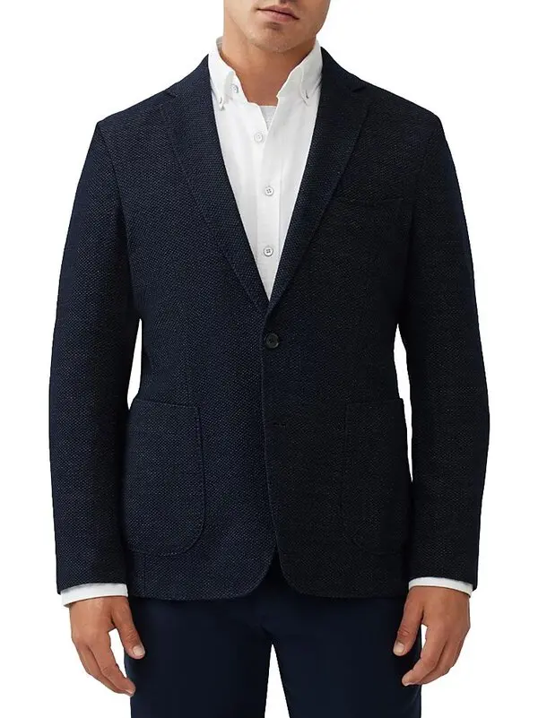 Rodd & Gunn Rodd And Gunn Haldon Button Front Slim Fit Jacket - Midnight