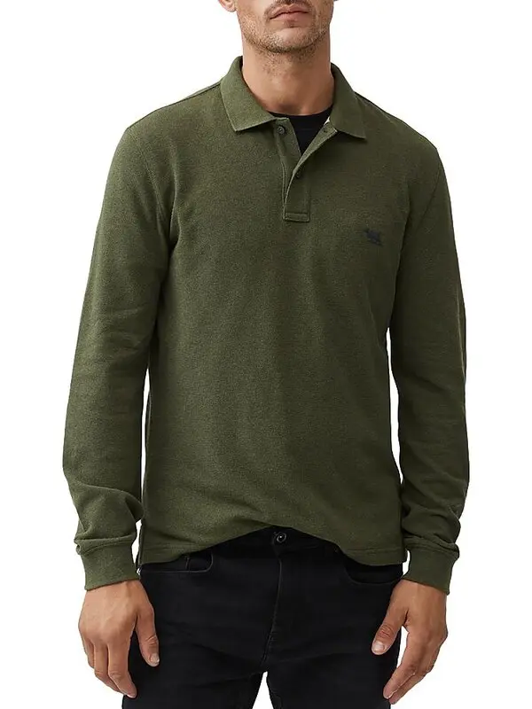 Rodd & Gunn Long Sleeve Sports Fit Gunn Polo - Army