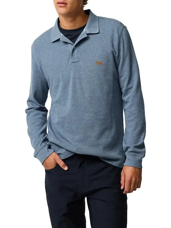 Rodd & Gunn Long Sleeve Sports Fit Gunn Polo - Chambray