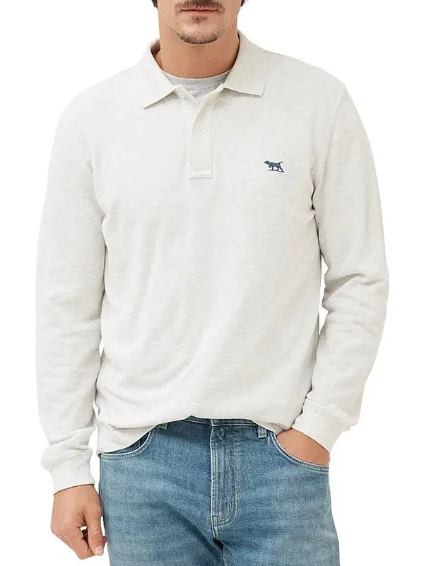 Rodd & Gunn Long Sleeve Sports Fit Gunn Polo - Cloud