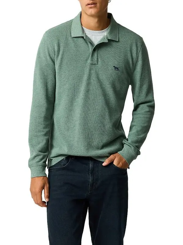 Rodd & Gunn Long Sleeve Sports Fit Gunn Polo - Fern
