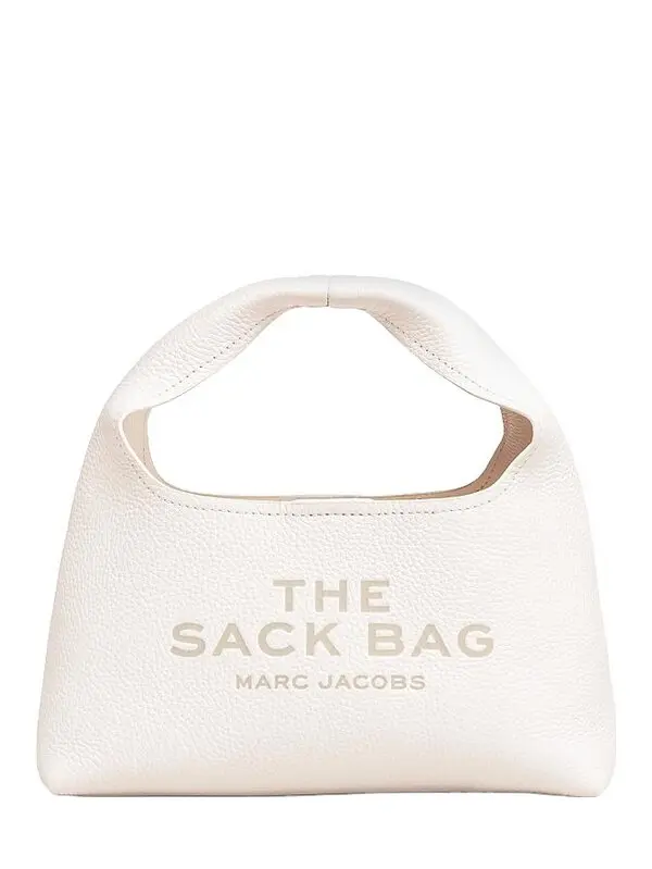 Marc Jacobs Mini Leather Sack Bag - White/nickel