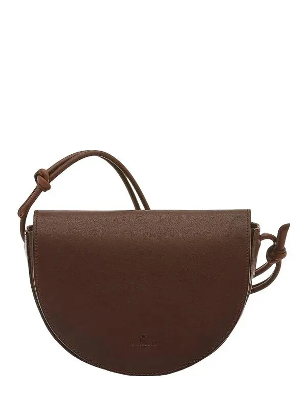 Il Bisonte Snodo Leather Crossbody Bag - Caffe