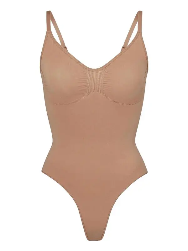 SKIMS Seamless Sculpt Thong Bodysuit - Sienna