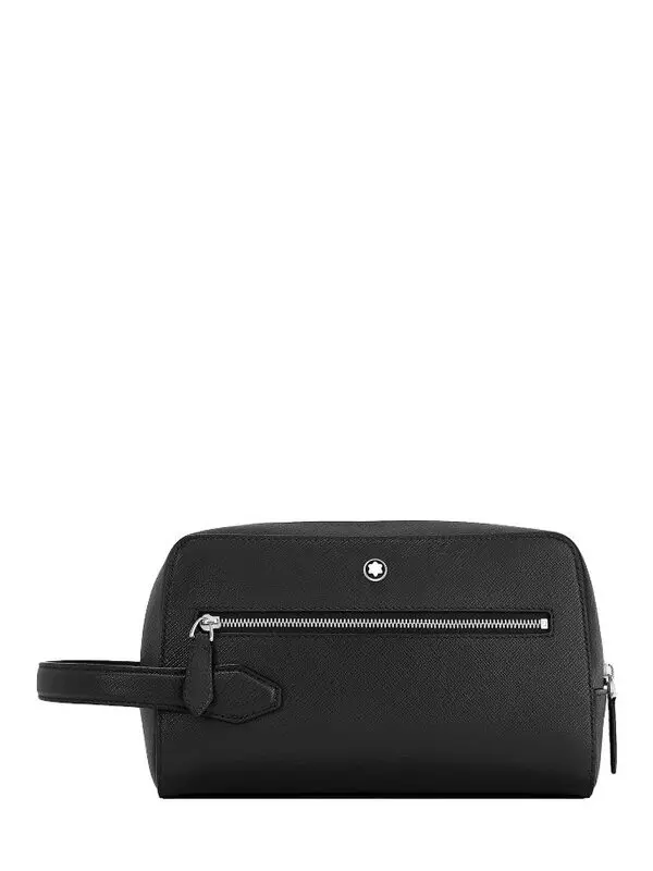 Montblanc Sartorial Leather Wash Bag - Black