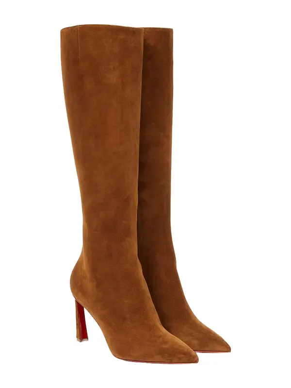 CHRISTIAN LOUBOUTIN Condora Botta 85 Knee-high Boots - Brown