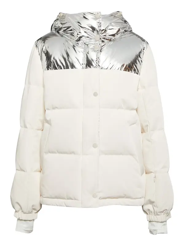 YVES SALOMON Shearling-trimmed Down Jacket - Multicoloured