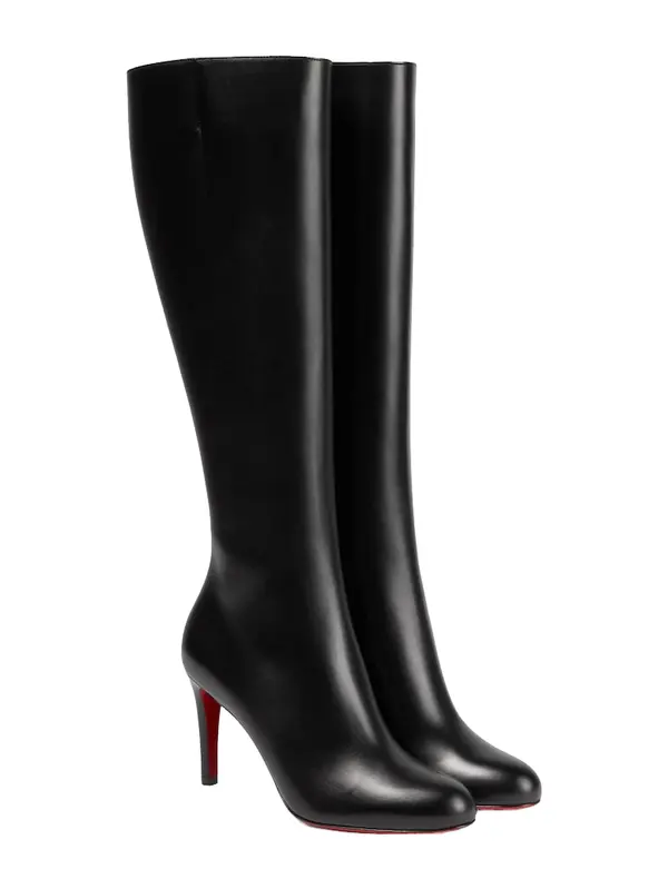 CHRISTIAN LOUBOUTIN Pumppie Botta Knee-high Boots - Black