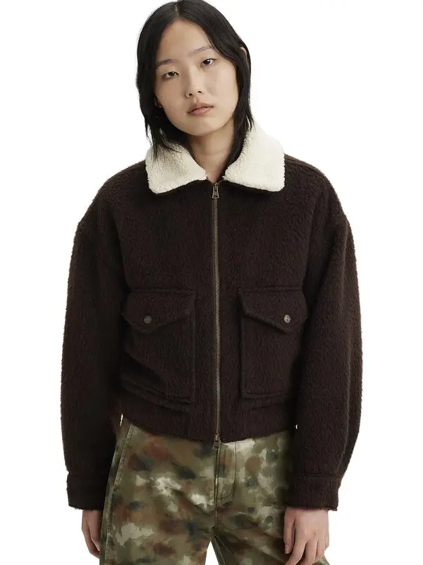 LEVI'S Baby Bubble Wool Sherpa Trucker Jacket - Mole