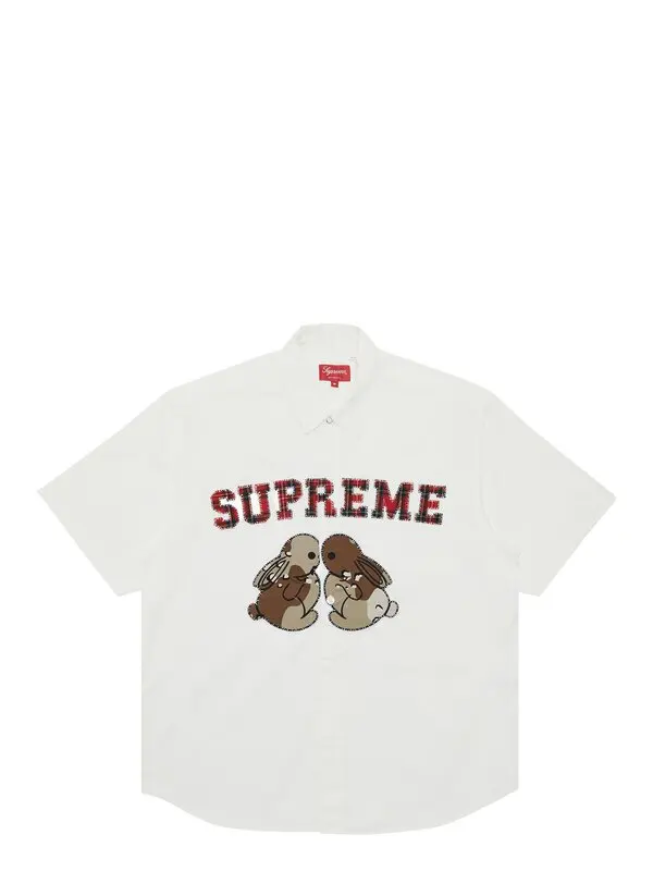 Supreme Bunnies Short-sleeve Work Shirt - White