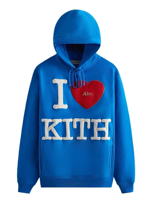 Kith For Advisory Board Crystals I Love Hoodie - Blue