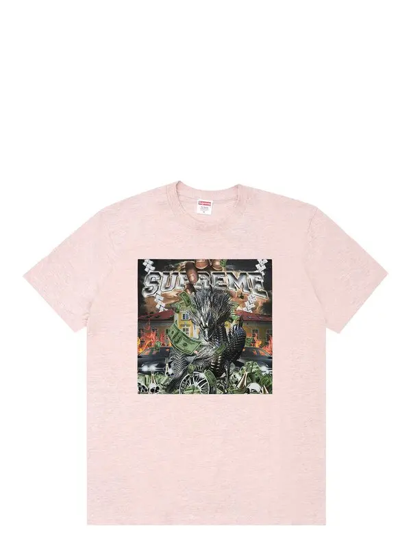 Supreme Dragon Tee 'heather - Pink