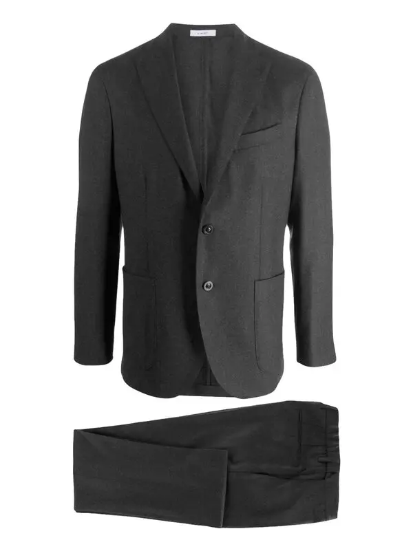 Boglioli Single-breasted Virgin-wool Suit - Grey