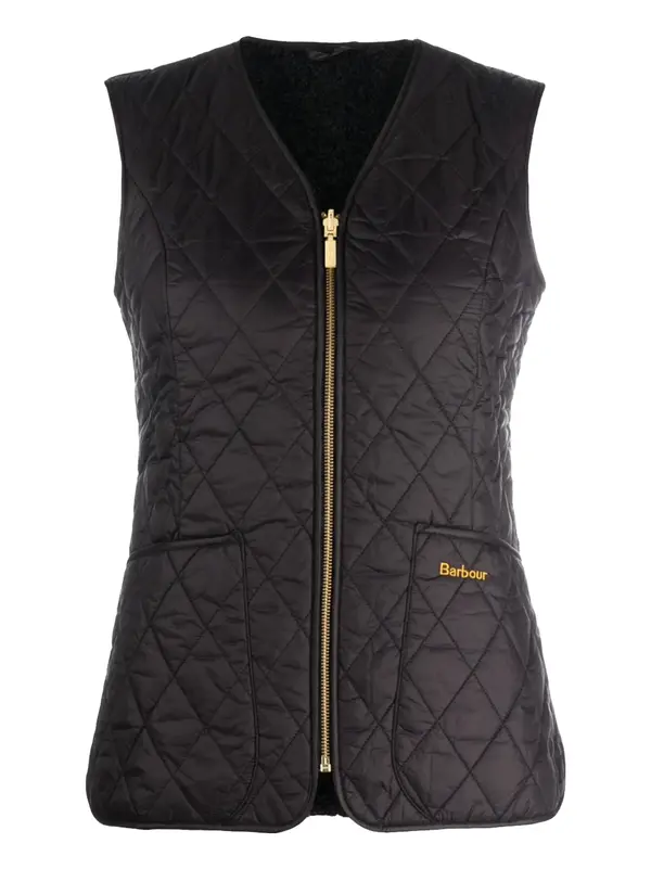 Barbour Logo-embroidered Quilted Reversible Gilet - Black