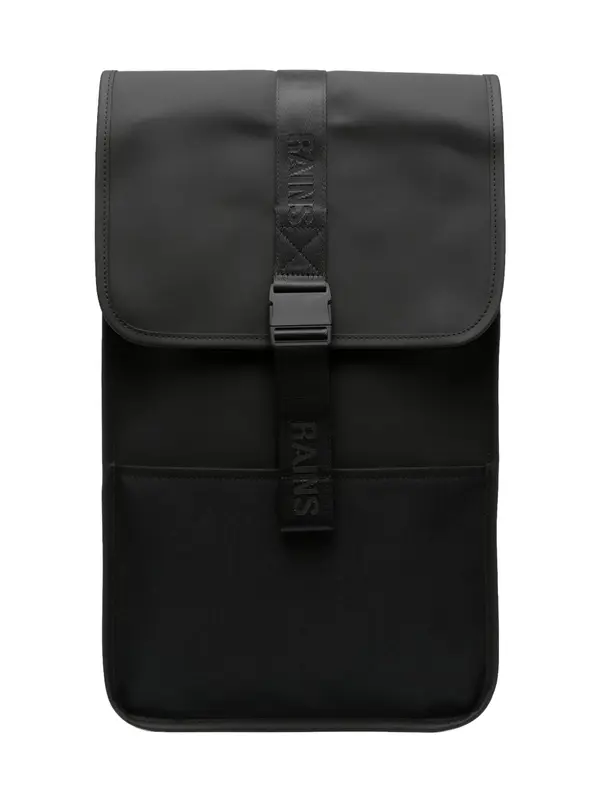 Rains Mini Trail Logo-debossed Backpack - Black