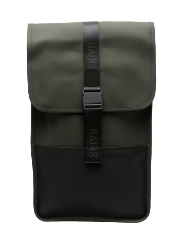 Rains Trails Logo-debossed Backpack - Green