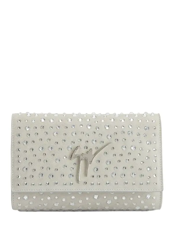 GIUSEPPE ZANOTTI Cleopatra Diamond Clutch Bag - Grey