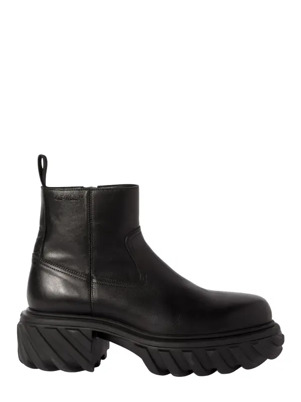 Off-White Exploration Motor Ankle Boots - Black