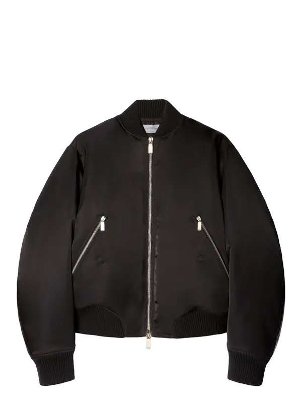 Off-White Zip-detail Bomber Jacket - Black
